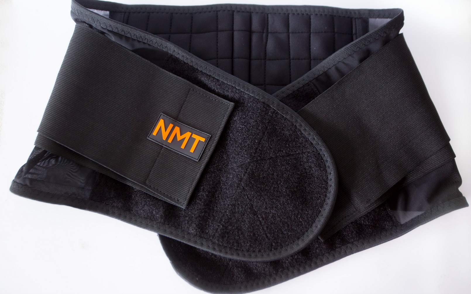 Back Brace by NMT ~ Lumbar Support Black Belt ~ Posture Corrector ~ Pain Relief from Arthritis, Sciatica, Scoliosis, Backache, Slipped Disc, Hernia, Spinal Stenosis ~ Injury Prevention ~ 4 Adjustable