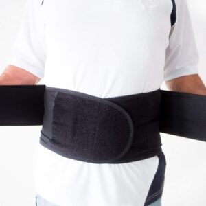 Back Brace by NMT ~ Lumbar Support Black Belt ~ Posture Corrector ~ Pain Relief from Arthritis, Sciatica, Scoliosis, Backache, Slipped Disc, Hernia, Spinal Stenosis ~ Injury Prevention ~ 4 Adjustable