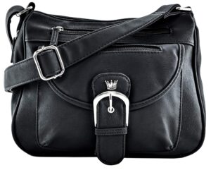 purse king pistol concealed carry handbag (black)