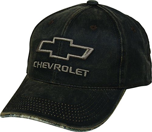 Outdoor Cap Men's Chevrolet Weathered Cap with Under Visor, Brown/Realtree Xtra, One Size