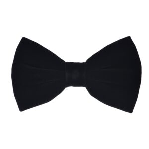 s.h. churchill & co. velvet bow tie and pocket square set- black