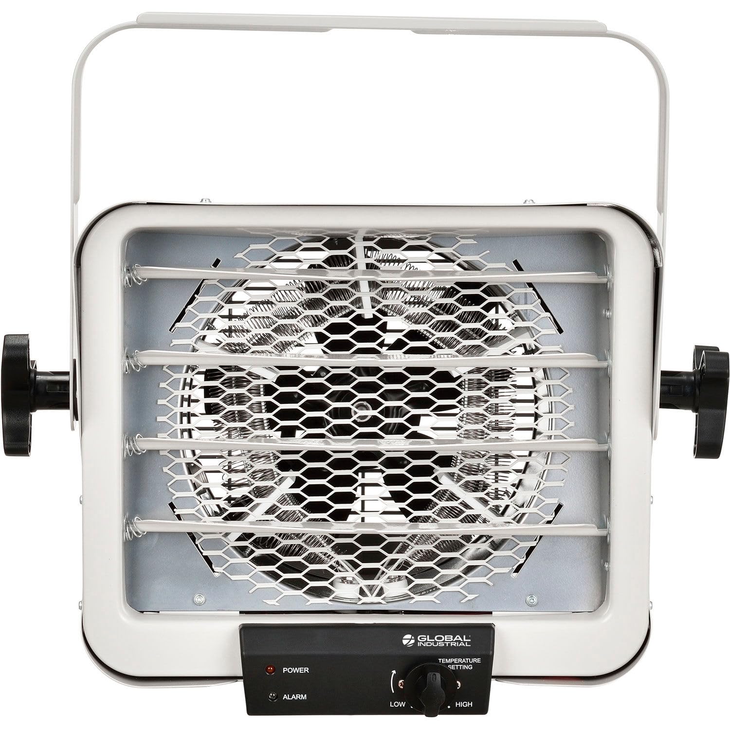 Global Industrial Electric Garage Unit Heater, 5000 Watt 240V-208V With Thermostat Gray, Wall Ceiling Mount