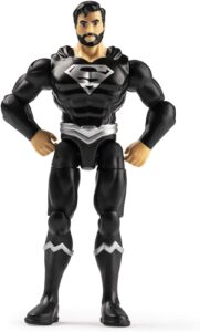 dc heroes unite 4 inch action figure | superman (black suit)