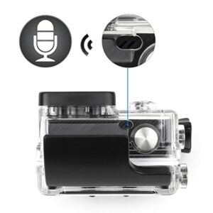 SOONSUN Side Open Skeleton Housing Case for GoPro Hero 4 Black, Hero 4 Silver, Hero 3+, Hero 3 Cameras with LCD Touch Backdoor and Skeleton BacPac Backdoor for Extended Battery or Bacpac Screen