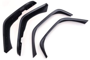 mce fenders mceffjkg2 generation ii front fendor flares fits jeep wrangler, black