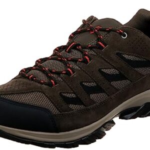 Columbia Mens Crestwood Hiking Shoe Breathable, High-Traction Grip, Camo Brown, Heatwave, 10 US