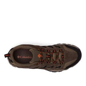 Columbia Mens Crestwood Hiking Shoe Breathable, High-Traction Grip, Camo Brown, Heatwave, 10 US