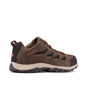 Columbia Mens Crestwood Hiking Shoe Breathable, High-Traction Grip, Camo Brown, Heatwave, 10 US