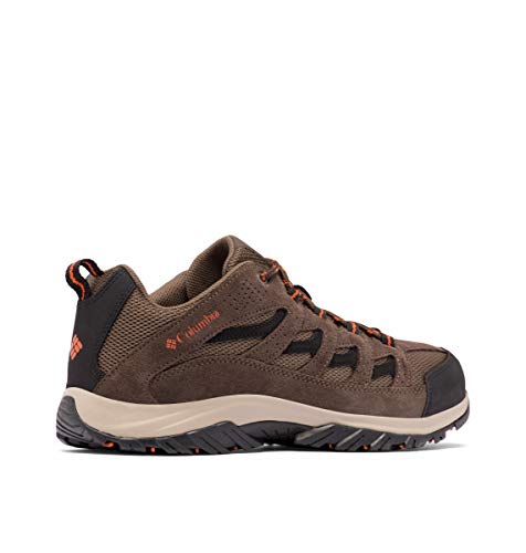 Columbia Mens Crestwood Hiking Shoe Breathable, High-Traction Grip, Camo Brown, Heatwave, 10 US