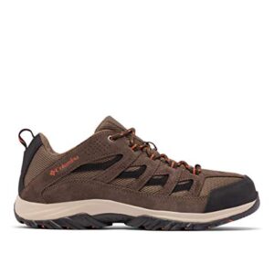 Columbia Mens Crestwood Hiking Shoe Breathable, High-Traction Grip, Camo Brown, Heatwave, 10 US