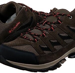 Columbia Mens Crestwood Hiking Shoe Breathable, High-Traction Grip, Camo Brown, Heatwave, 10 US