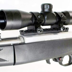 Ruger 10/22 Combo Kit with 4x32 Scope Rings Rail Mount base picatinny weaver single rail aluminum black mildot reticle hunting tactical