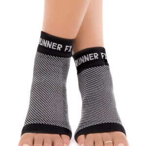 Runner FX Sports Plantar Fasciitis Sock for Men and Women, Compression Foot Sleeves with Arch and Ankle Support, Foot Brace