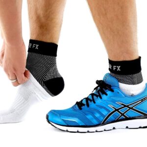 Runner FX Sports Plantar Fasciitis Sock for Men and Women, Compression Foot Sleeves with Arch and Ankle Support, Foot Brace