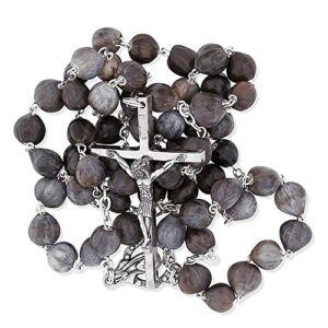 Authentic Job's Tears Rosary | Natural Seed Beads | Favorite of Recent Saints | Comes in Case | Christian Jewelry