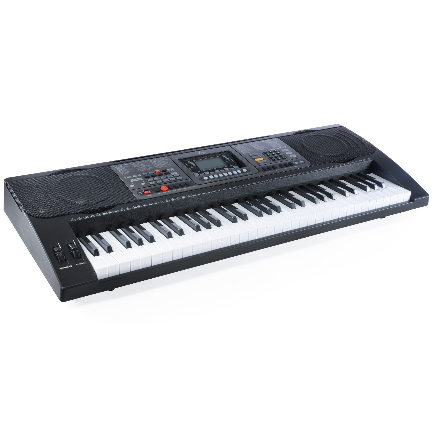 Joy 61-Key Lighted Touch Sensititive & USB-Midi(App) Keyboard Kit with Stand, Stool, Headphone & Power Supply (KL-92UT-KIT)