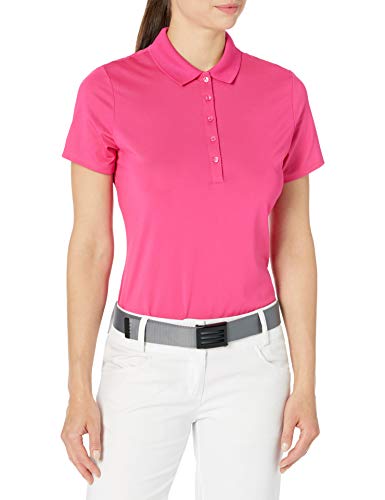 Callaway Women's Opti-Dri Chevron Short Sleeve Golf Polo Shirt, Stretch Fabric, Moisture-Wicking, Sun Protection, Very Berry, Medium