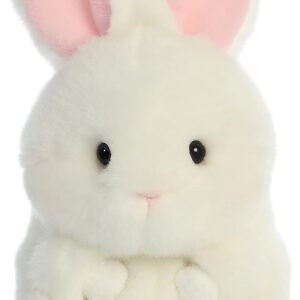 Aurora® Round Rolly Pet™ Bunbun Bunny™ Stuffed Animal - Adorable Companions - On-The-Go Fun - White 5 Inches