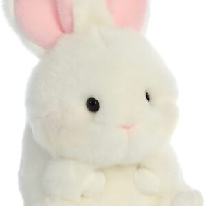 Aurora® Round Rolly Pet™ Bunbun Bunny™ Stuffed Animal - Adorable Companions - On-The-Go Fun - White 5 Inches