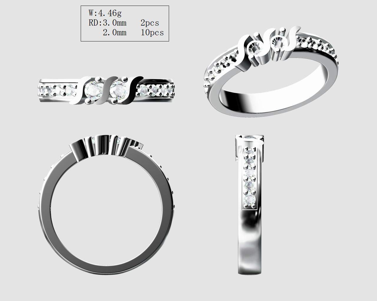 Central Diamond Center S-Bar W/Sides Couple's Ring with His & Hers Simulated Birthstones - 10k Yellow Gold - Size 8