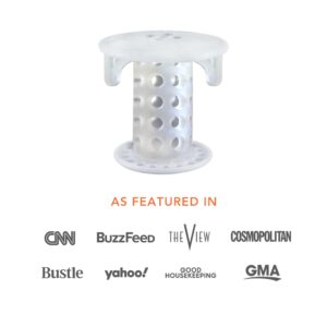 SinkShroom SSCLE988 The Revolutionary Sink Drain Protector Hair Catcher/Strainer/Snare, Clear