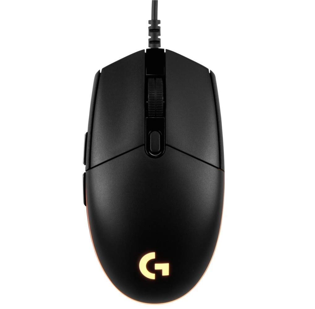 Logitech G203 Prodigy Wired Gaming Mouse, 8,000 DPI, RGB, Lightweight, 6 Programmable Buttons, On-Board Memory, Compatible with PC/Mac - Black