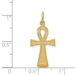 Jewels By Lux 14K Yellow Gold Ankh Cross Charm