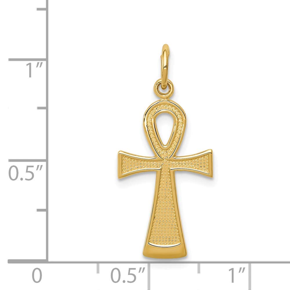 Jewels By Lux 14K Yellow Gold Ankh Cross Charm