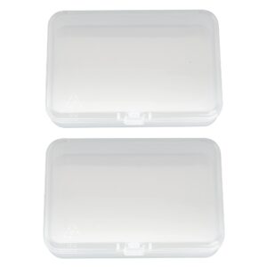 musiclily transparent plastic acoustic electric guitar pick holder case storage box (pack of 2)