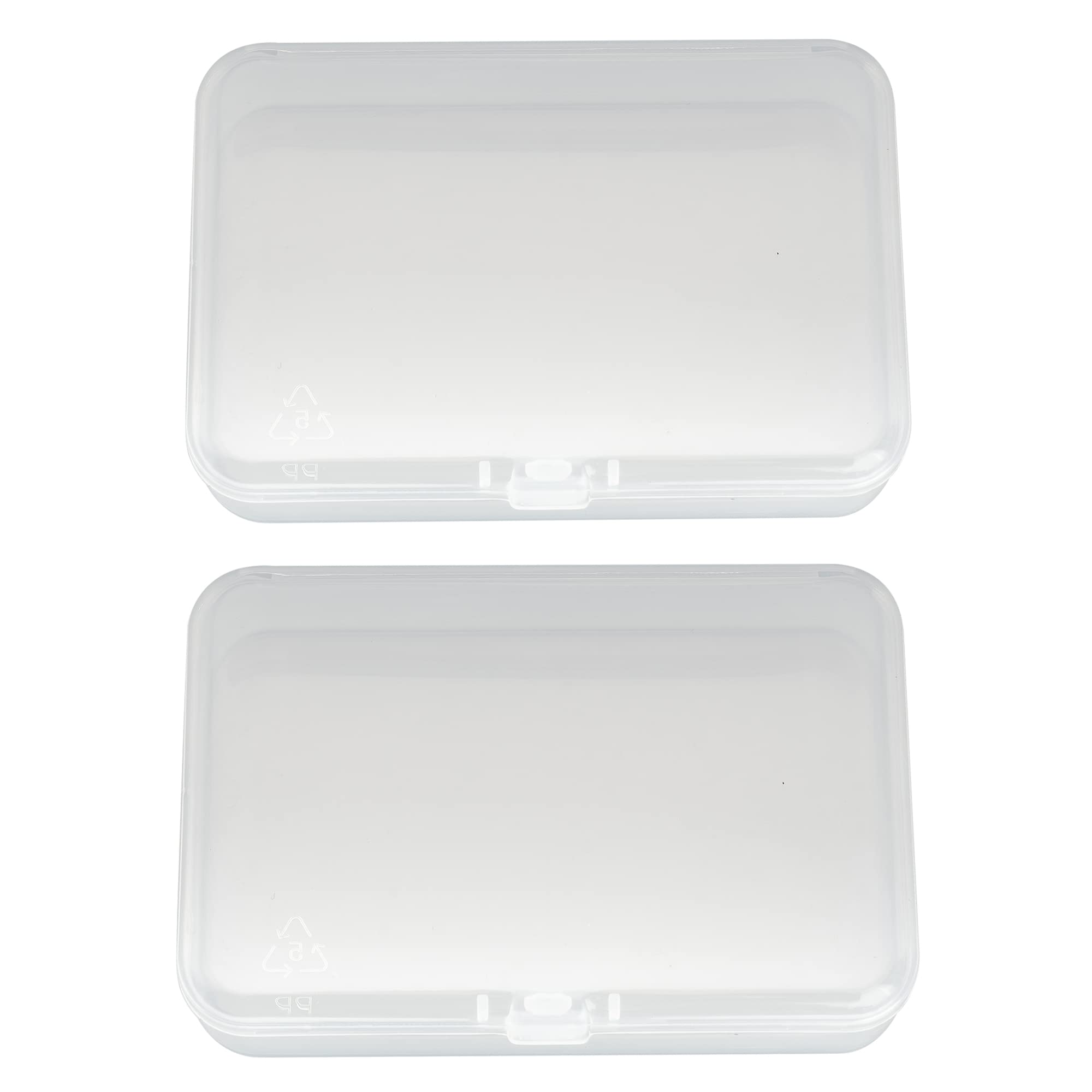 Musiclily Transparent Plastic Acoustic Electric Guitar Pick Holder Case Storage Box (Pack of 2)