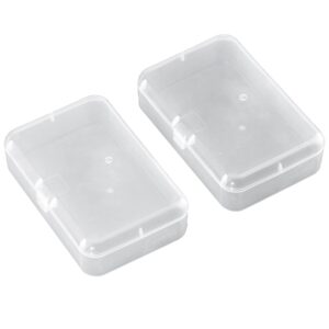 Musiclily Transparent Plastic Acoustic Electric Guitar Pick Holder Case Storage Box (Pack of 2)