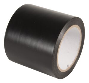 incom manufacturing: safety aisle/pipe marking conformable durable color coding abrasion resistant tape, 4 inch x 108 ft, safety black - ideal for walls, floors, equipment - pst415