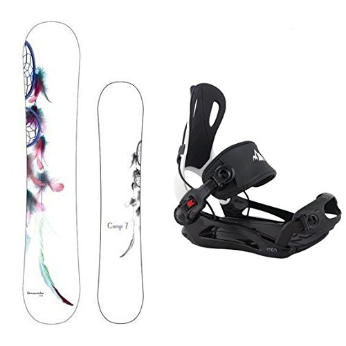 Camp Seven Dreamcatcher with MTN Rear Entry Flow Style Bindings Women's Complete Snowboard Package (147 cm)