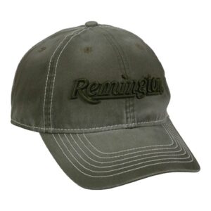 outdoor cap remington sports cotton cap w/embroidery logo - mens, one size, olive, rm51c