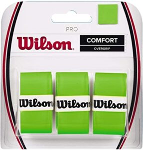 wilson sporting goods pro overgrip tennis grip - blade, green, 3pack (wrz470810)