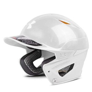 under armour baseball uabh2 110: wh converge solid batter's helmet, white, youth