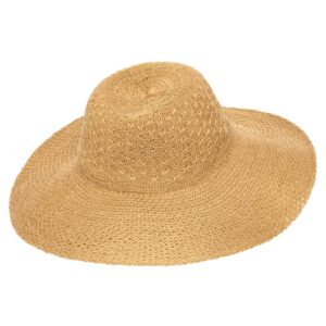 Coolibar UPF 50+ Women's Perla Packable Wide Brim Hat - Sun Protective (One Size- Tan)