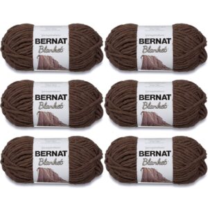 bernat blanket yarn, 5.3oz, 6-pack (taupe)