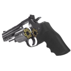 ASG Dan Wesson 715 Revolver 4" 0.177/4.5mm Caliber BB Gun, Steel Grey