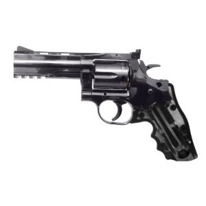 ASG Dan Wesson 715 Revolver 4" 0.177/4.5mm Caliber BB Gun, Steel Grey