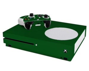 forest green - vinyl decal mod skin kit by system skins - compatible with microsoft xbox one slim (xb1 slim)