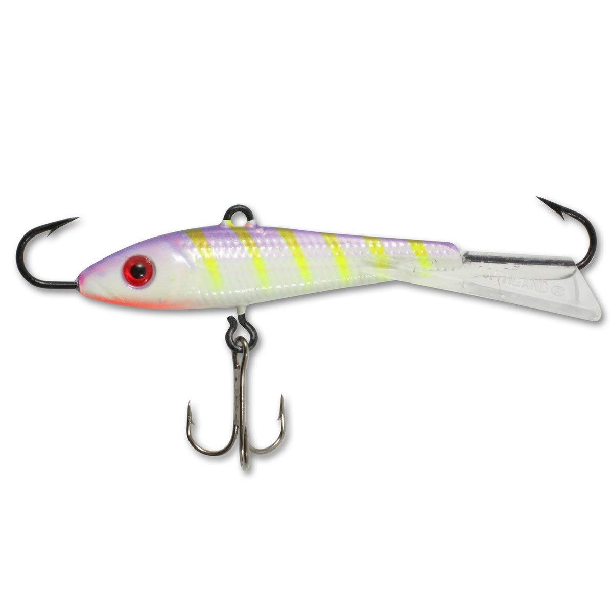 Northland Fishing Tackle Puppet Minnow Darting Fishing and Ice Fishing Lure for Walleye, Pike, Trout, and Panfish, UV Pink Tiger, 1/4 Oz, 1/Cd