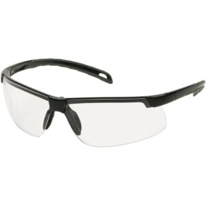 pyramex sb8610dtm ever-lite s/glasses clr h2max a/fog lens w/blk frame (12 pair)12