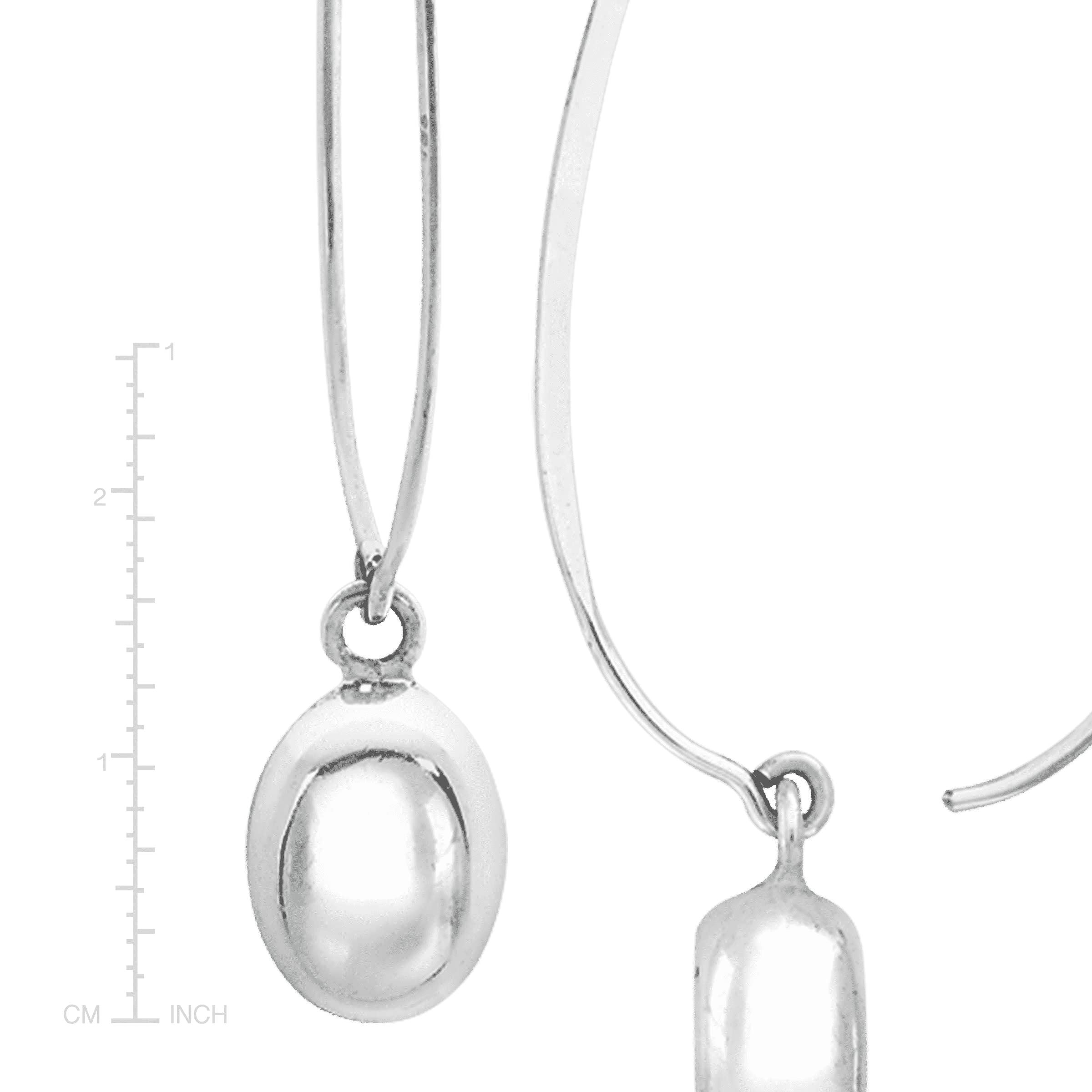 Silpada 'Wire Drop' Earrings in Rhodium-Plated Sterling Silver