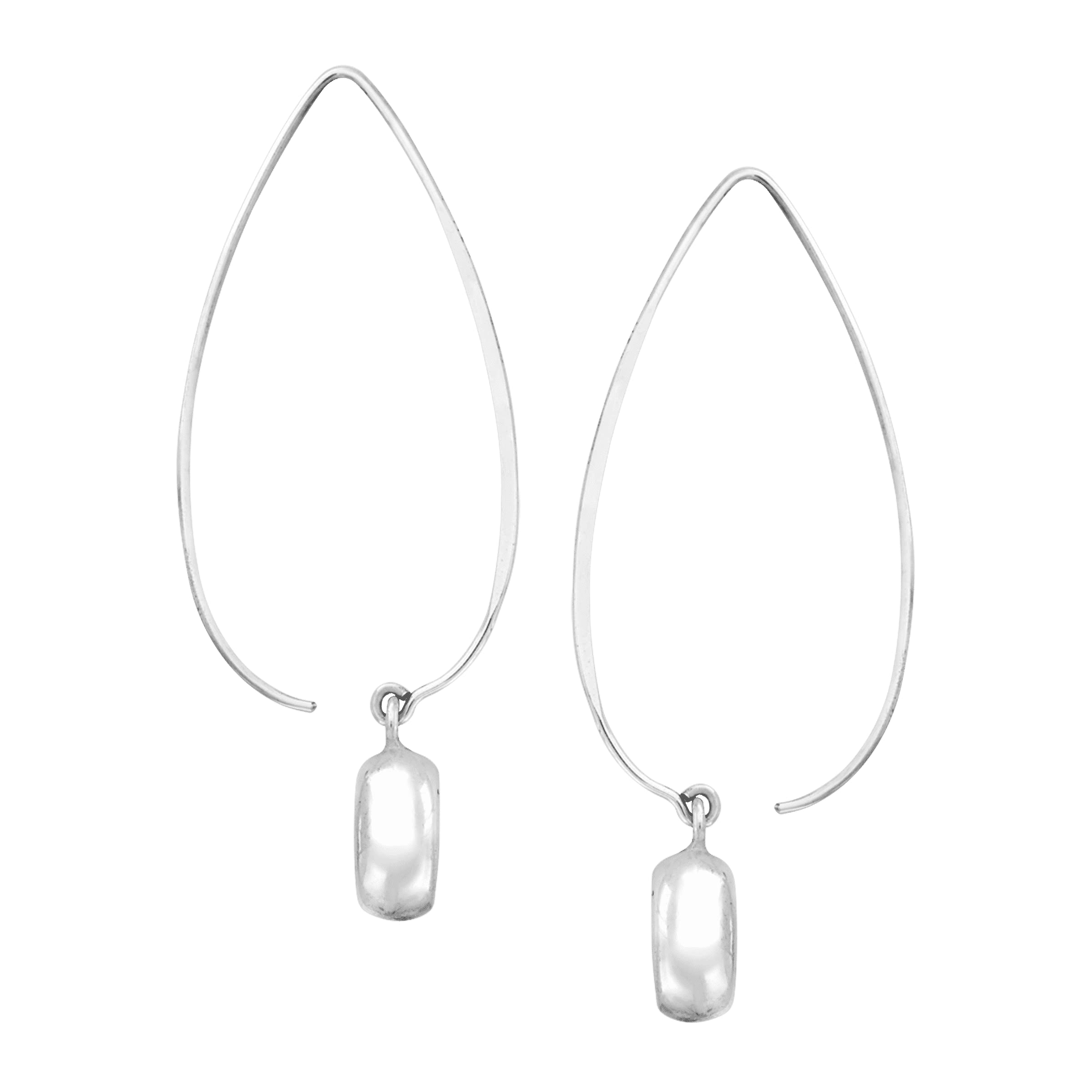 Silpada 'Wire Drop' Earrings in Rhodium-Plated Sterling Silver