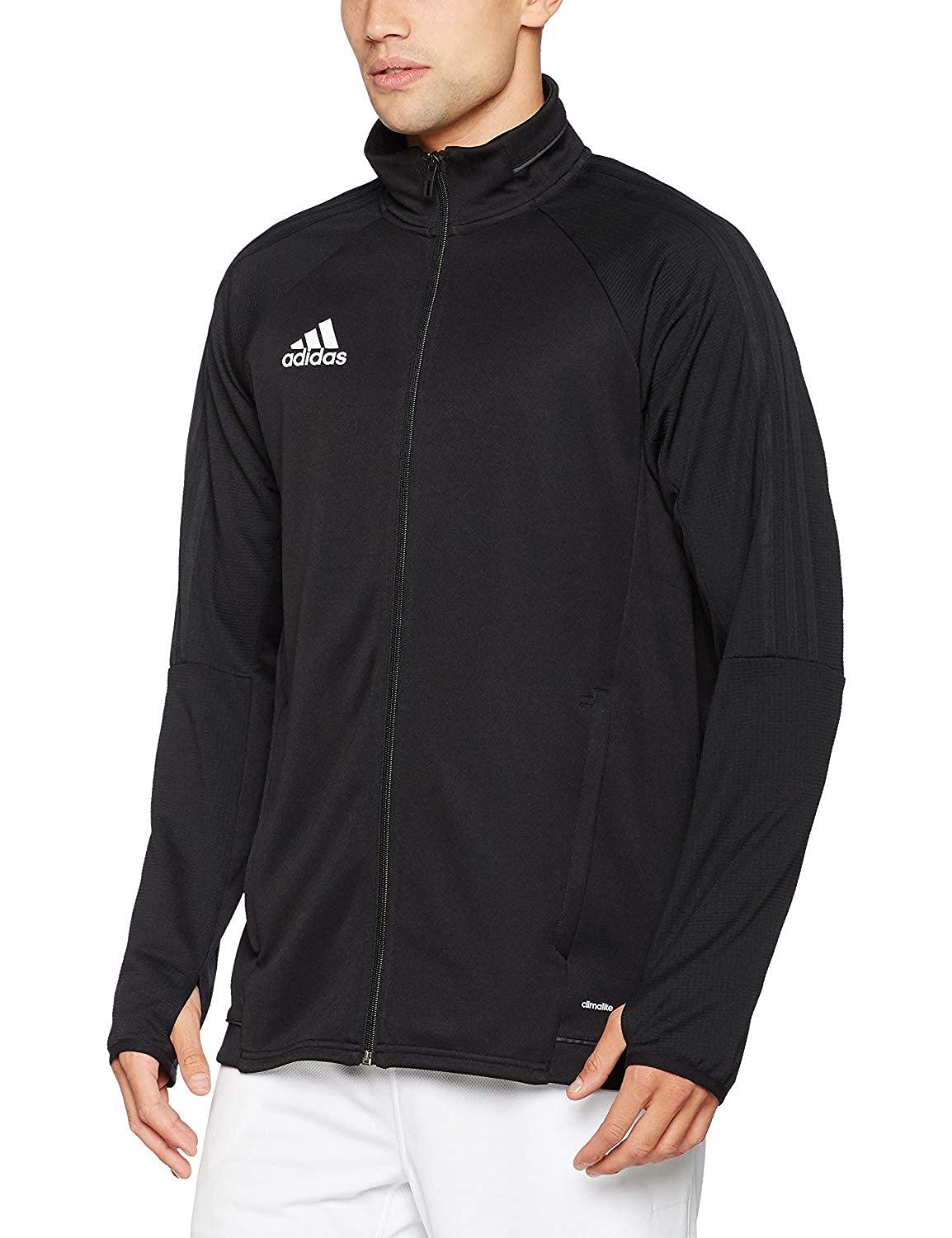 adidas Youth Tiro 17 Training Jacket Black/White XL