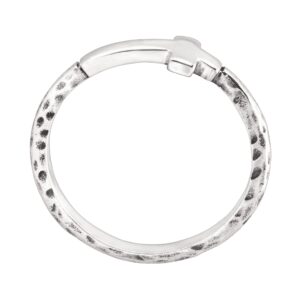 Silpada 'Simplex Cross' Horizontal Cross Textured Ring in Sterling Silver, Size 8, Size 8