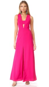 jill jill stuart women's cut out front gown, rose blossom, 8