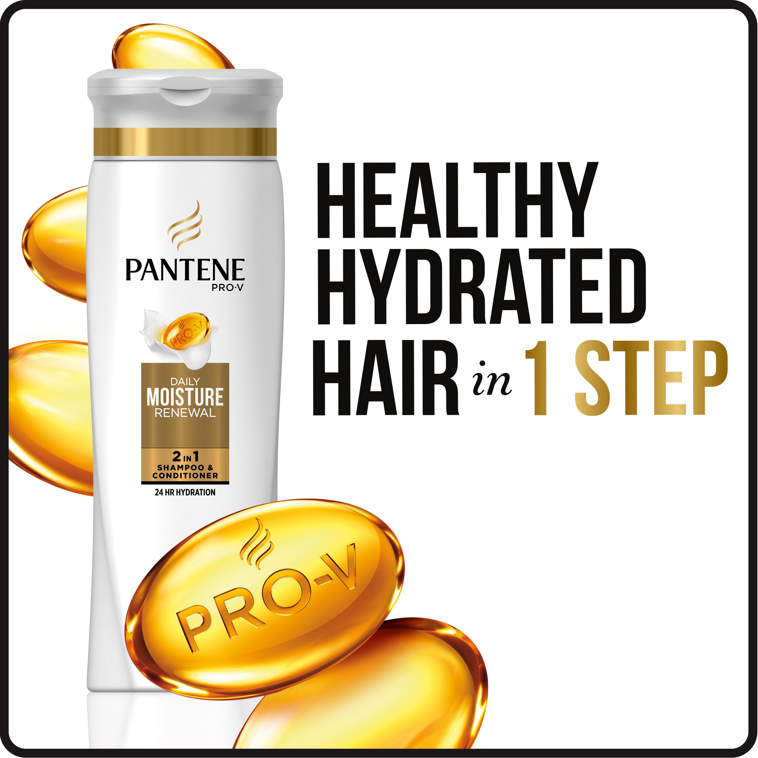 Pantene Pro-V Daily Moisture Renewal 2 in 1 Shampoo & Conditioner, 30.4 fl oz