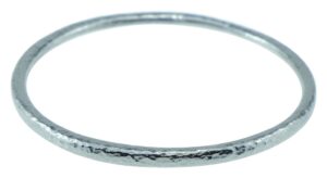 10th anniversary bangle for him & her - pure tin beaten bangle inscribed with 10 years … (medium)